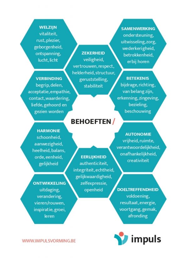 Gevoelens- en behoeftenkaartjes A6 - Deelgenoten